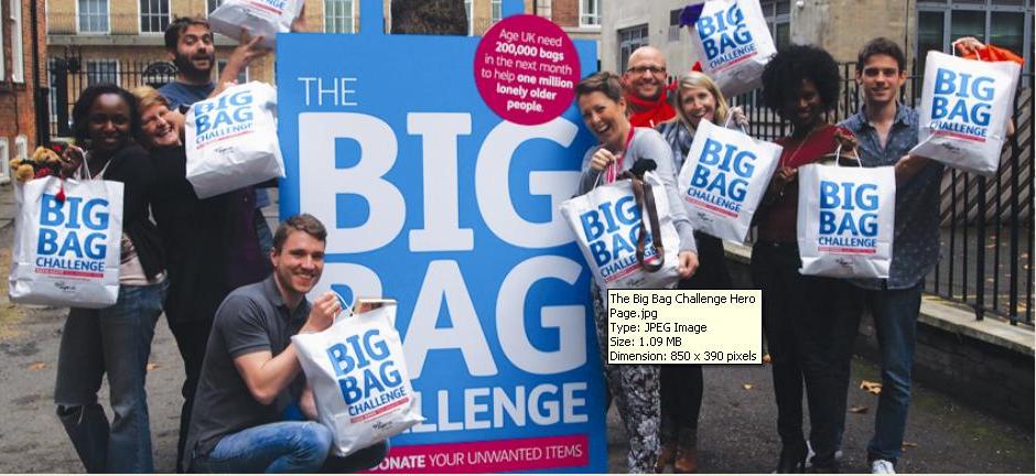 Clear your clutter to support The Big Bag Challenge - Mature Times